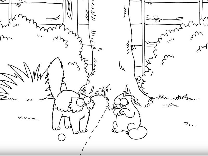 Simon's Cat legt sich mit Nachbarskater Jazz an